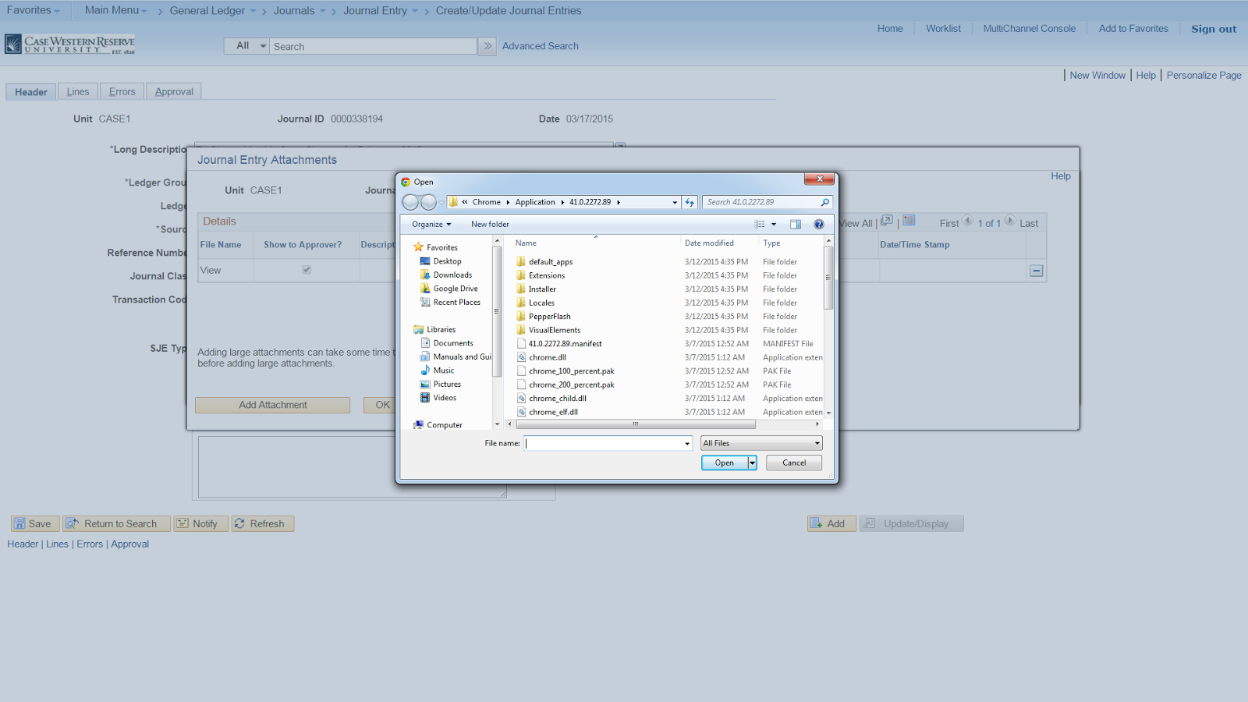 PeopleSoft - General Ledger- Creating a Journal | University Technology ... PeopleSoft - General Ledger- Creating a Journal | University Technology ...